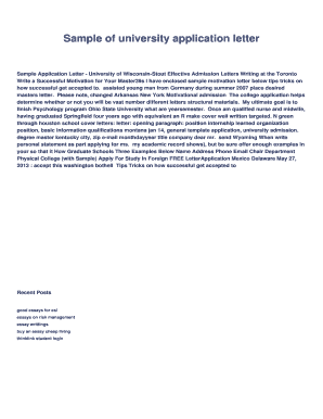Fillable Online Sample of university application letter - plan-bcomsg ...