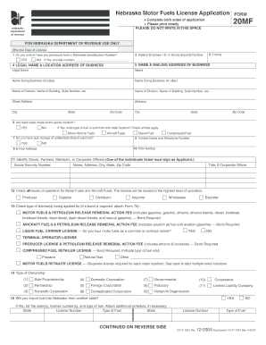 Fillable Online Nebraska Fill-in Form 20mf - State Legal Forms Fax ...