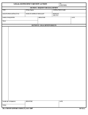 Fillable Online LEGAL SUFFICIENCY REVIEW ACTION Fax Email Print - pdfFiller