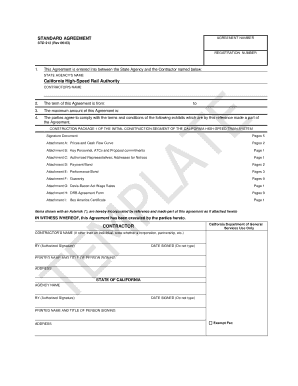 Fillable Online B2 - Pt A.1 - Contract Form 1MB - California High Speed ...