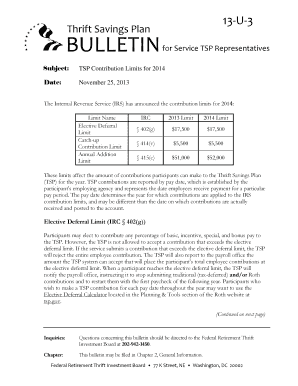 Fillable Online tsp 13-U-3 Fax Email Print - pdfFiller