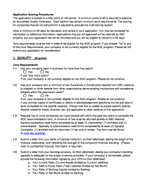 Fillable Online abc AQC application - Associated Builders and ...