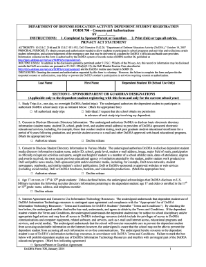 Fillable Online DoDEA Form 700 Fax Email Print - pdfFiller