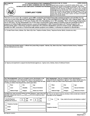 Fillable Online pbadupws nrc Attachment 7-NRC Form 782: SBCR/OCCP ...