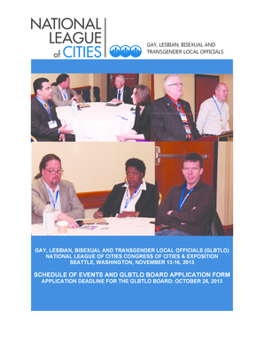 Fillable Online nlc Schedule of events and glbtlo board application ...