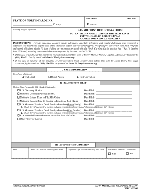 Fillable Online ncids IDS-032 Racial Justice Act Motions Reporting Form ...