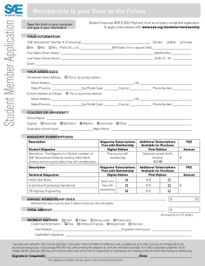 Fillable Online sae Download a membership application - SAE ...