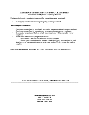 Fillable Online mctx Maxor Reimbursement Claim Form - mctx Fax Email ...