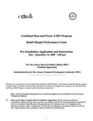 Fillable Online CHP Pre-Installation Application and Instructions 07-06 ...