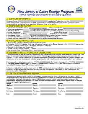 Fillable Online 2010 Solar As Built Technical Worksheet 2-1-10doc Fax ...
