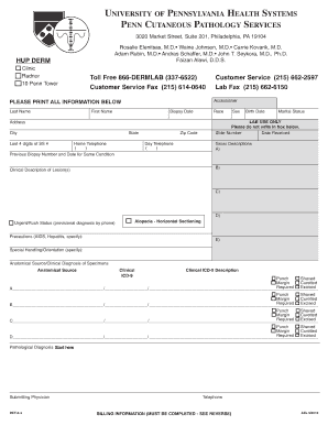 Fillable Online uphs upenn Requisition Form - University of ...