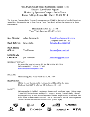 Fillable Online 2014 Eastern Zone North Sectional Meet.doc. PDF Form ...