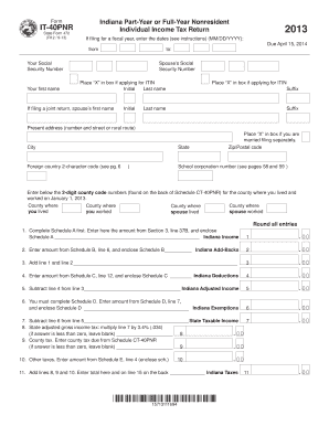 Fillable Online IT-40PNR (09-12).indd. 2013 IT-40 PNR Form Fax Email ...