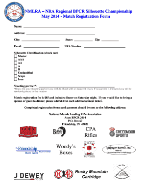 Fillable Online nmlra Printable registration form - National Muzzle ...