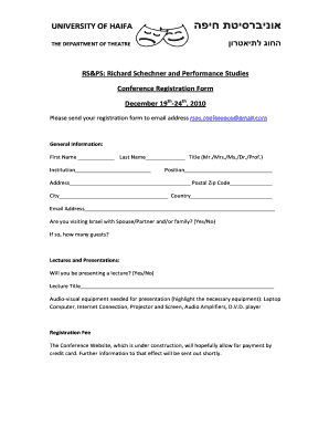 Fillable Online rsps haifa ac RICHARD SCHECHNER AND PERFORMANCE STUDIES ...