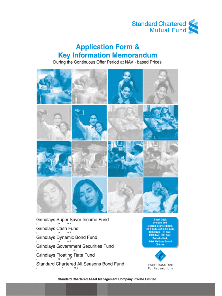 Fillable Online Application Form & Key Information Memorandum Fax Email Print - pdfFiller