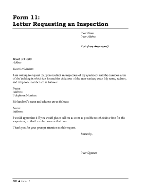Fillable Online masslegalhelp Form 11 Inspection Letter - MassLegalHelp ...