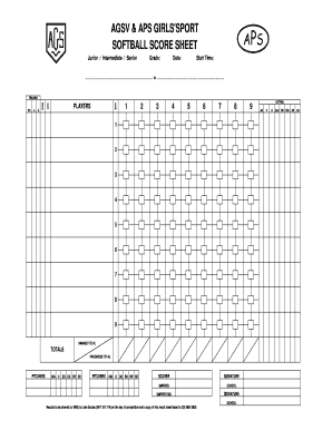 Fillable Online AGSV & APS GIRLS'SPORT Fax Email Print - pdfFiller