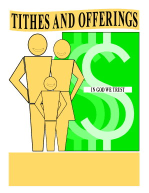 Fillable Online TITHES and OFFERINGS Fax Email Print - pdfFiller