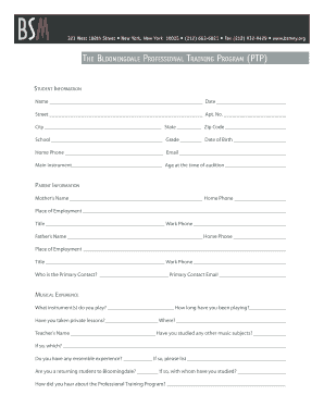 Fillable Online bsmny PTP Application 13indd - bsmny Fax Email Print ...