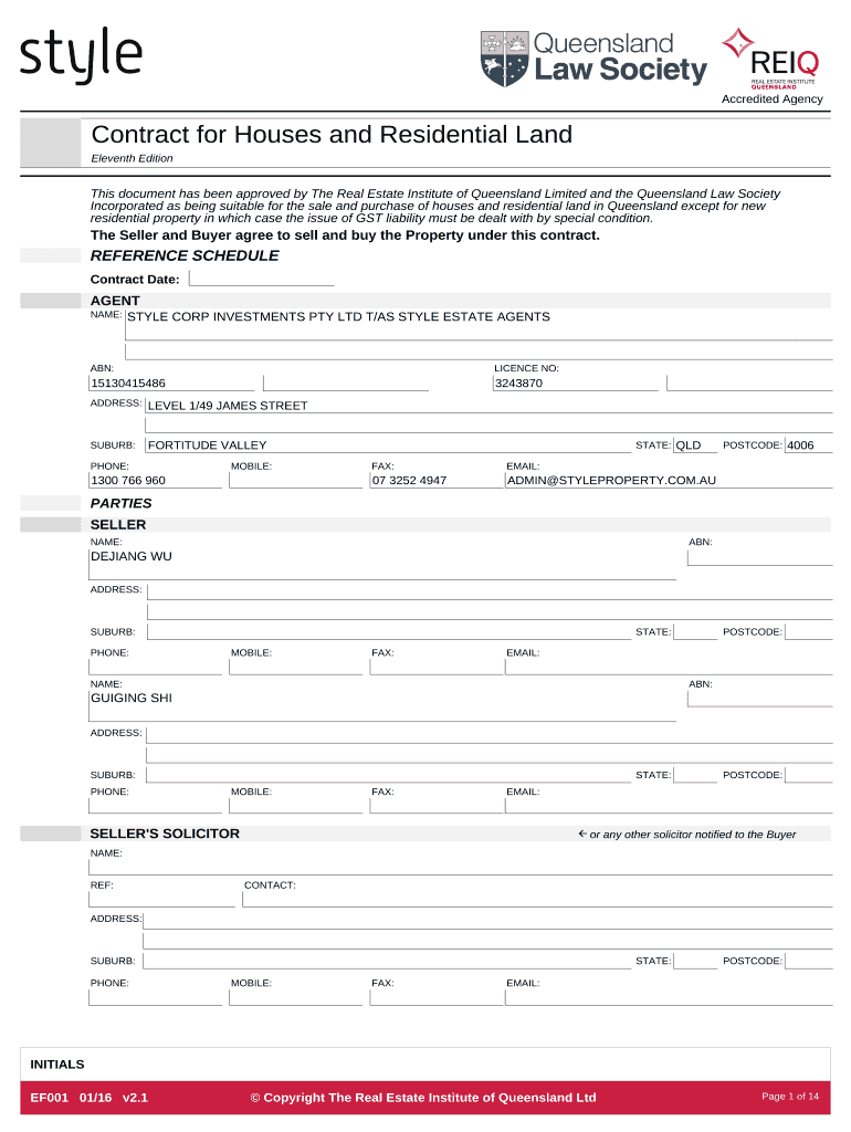 Fillable Online The Seller and Buyer agree to sell and buy the Property under this contract Fax ...