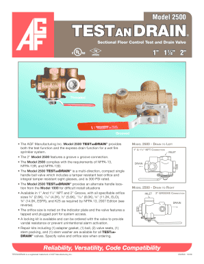 Floor Control Test Drain - Fill Online, Printable, Fillable, Blank ...