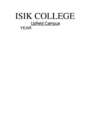 Fillable Online isikcollege vic edu ISIK COLLEGE - isikcollege vic edu ...