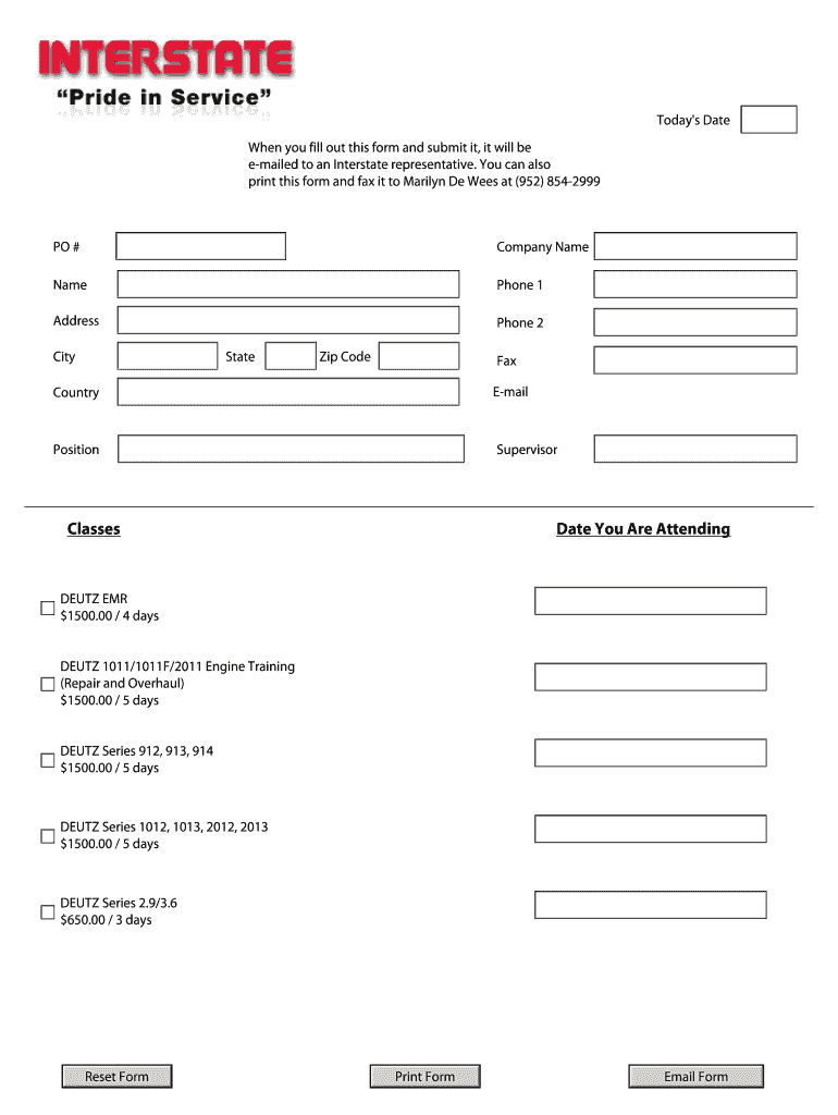 Fillable Online Detroit Diesel Class Application This form is used to ...