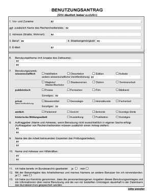 Ausfüllbar Online files germany Bitte deutlich lesbar ausfllen ...