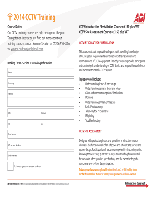 Fillable Online 2014 CCTV Training - bukb-beshopbbadiglobalbbcomb Fax ...