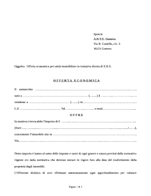 Fillable Online venloc arte ge Fac-simile Offerta - ARTE Genova Fax ...