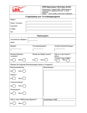 Ausfüllbar Online lbs Fragekatalog zum Verwaltungsangebot (PDF 0070 MB ...
