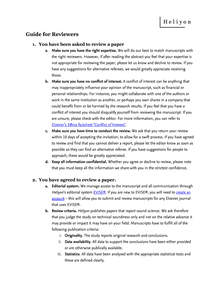 Fillable Online Guide for Reviewers Fax Email Print - pdfFiller