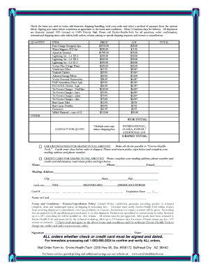 Fillable Online EHT color catalog w order form nudoc Fax Email Print ...