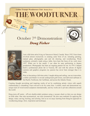 Golden Triangle Woodturners - Fill Online, Printable, Fillable, Blank ...