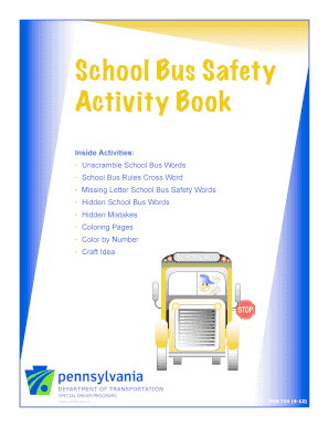 Fillable Online School Bus Safety Activity Book - Monark Student ...
