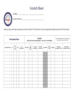 Fillable Online casaca ScratchSheet - bcasacabborgb Fax Email Print ...