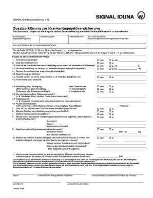 Fillable Online sivp FORM 1 1123 - Zusatzerklrung zur ...