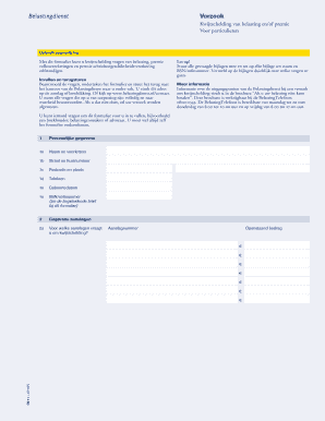 Fillable Online regelingen-voorzieningen Verzoek Kwijtschelding van belasting enof premie voor ...