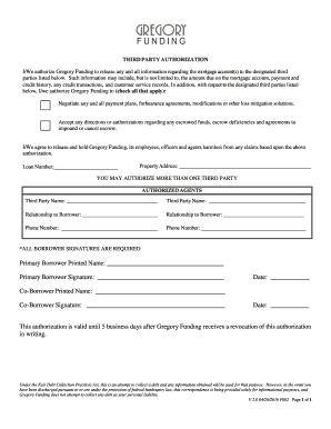 Fillable Online Bauthorizationb to release information - Gregory ...