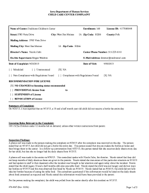 How To File A Complaint Against Dhs In Iowa - Fill Online, Printable ...