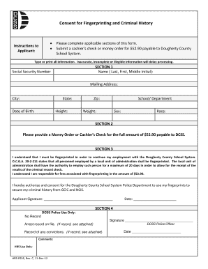 Fillable Online dcss schooldesk Consent for Fingerprinting and Criminal ...