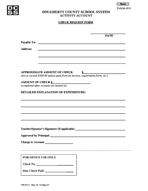 Fillable Online dcss schooldesk Exhibit 14 DOUGHERTY COUNTY SCHOOL ...