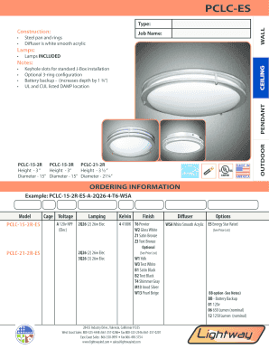 Fillable Online PCLC-ES - lightwayindcom Fax Email Print - pdfFiller