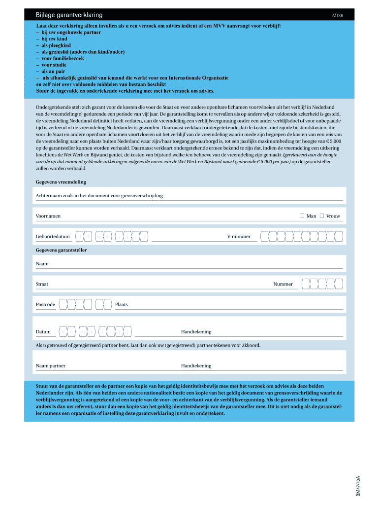 Garantverklaring - Online invullen, afdrukbaar, invulbaar, blanco ...