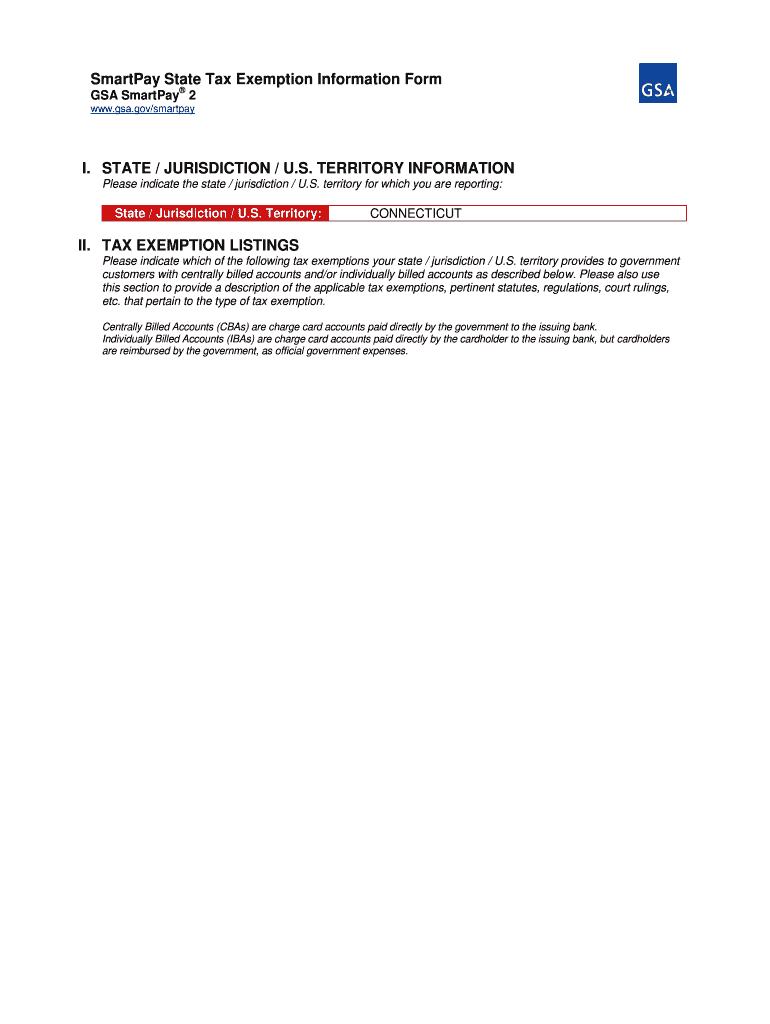 Fillable Online SmartPay State Tax Exemption Information Form I STATE ...