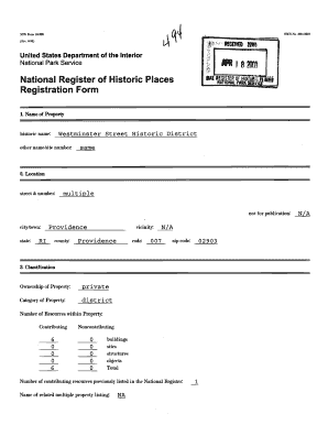 Fillable Online 10340018 NPS Form 10900 (Rov Fax Email Print - pdfFiller