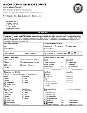 Fillable Online placer ca gov/assessor Email: assessor placer Fax Email Print - pdfFiller