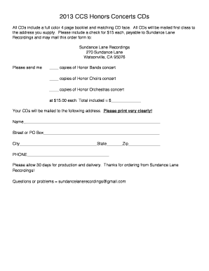 Fillable Online ccsmusic 2013 CCS order formdoc - ccsmusic Fax Email ...