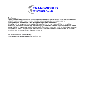 Fillable Online Email disclaimer: Fax Email Print - pdfFiller